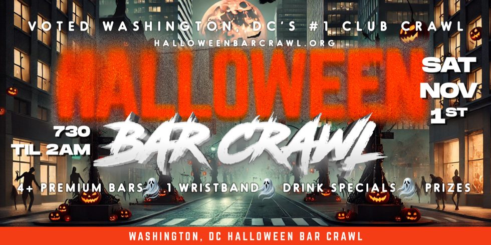 Washington, DC Halloween Bar Crawl 2025 | Nightspotters